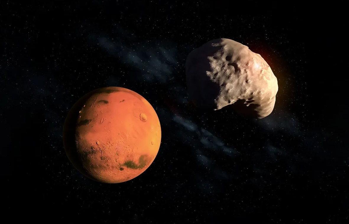 Scientists Suggest Mars' Moon Phobos Might Be a Captured Comet
