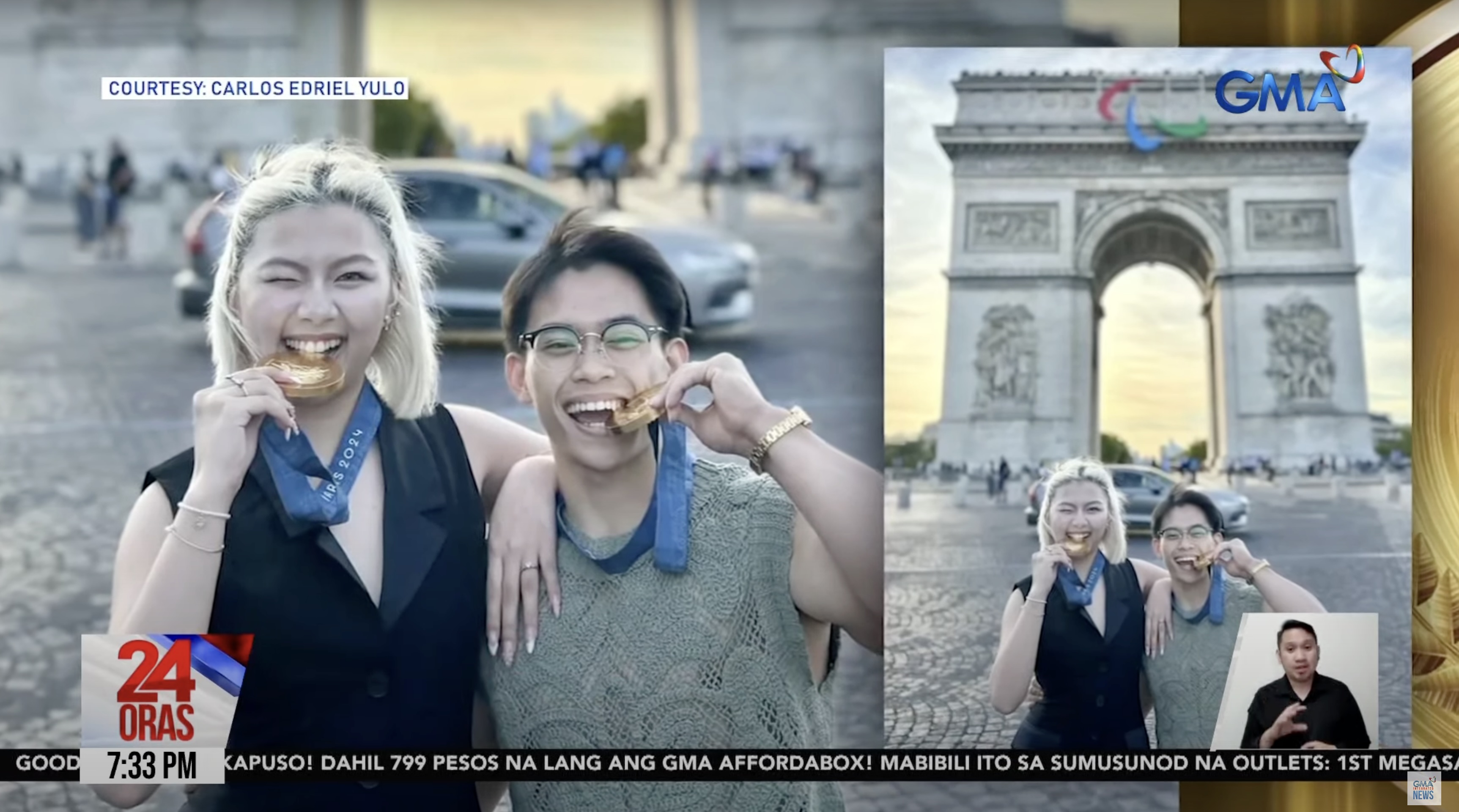 Carlos Yulo and Girlfriend Share Sweet Moments in Paris