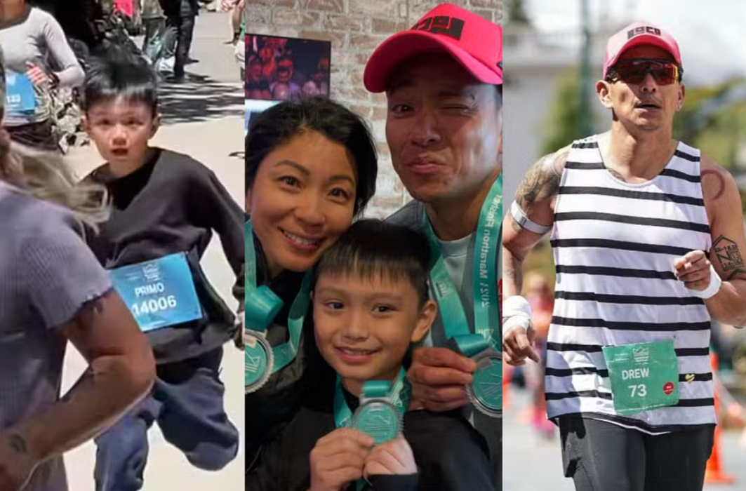 Drew Arellano Completes New Zealand Marathon with Son Primo